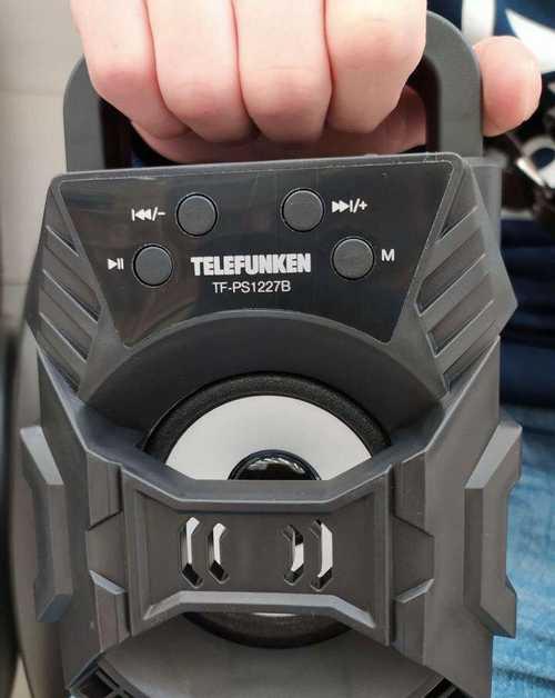 Беспроводная колонка Telefunken с подсветкой