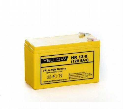 Аккумулятор yellow HRL 12-34W (12V / 9Ah)