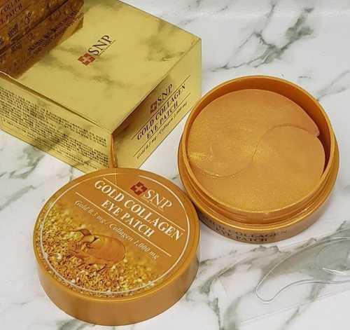 Гидрогелевые патчи SNP Gold Collagen Eye Patch