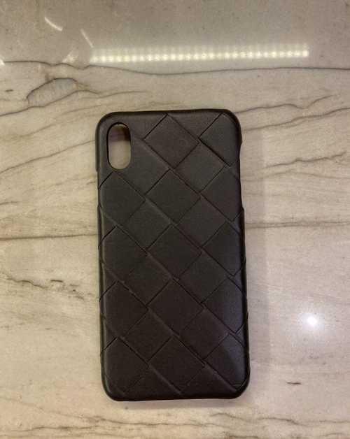 Чехол Bottega Veneta. На iPhone XS Max(коричневый)