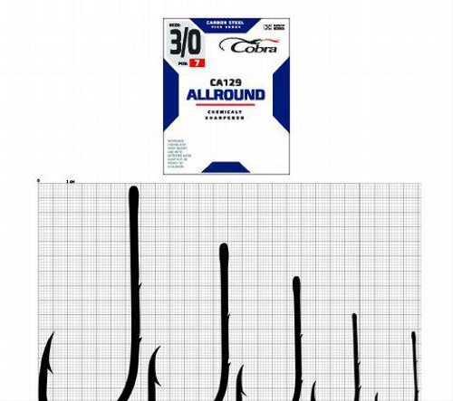 Крючки Cobra allround сер. CA129 разм. K003/0 7шт