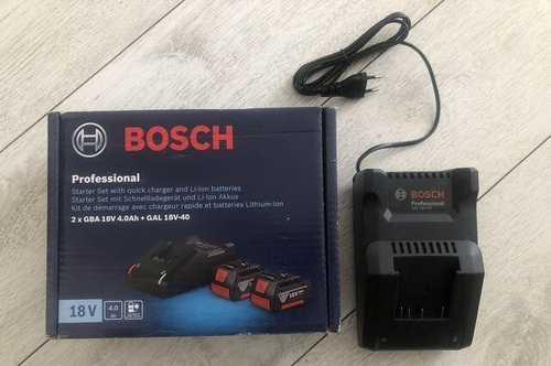 Bosch 2x18V4.0Ah+GAL18V-40 зарядное устройство
