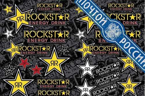 Rockstar energy А3 набор наклеек