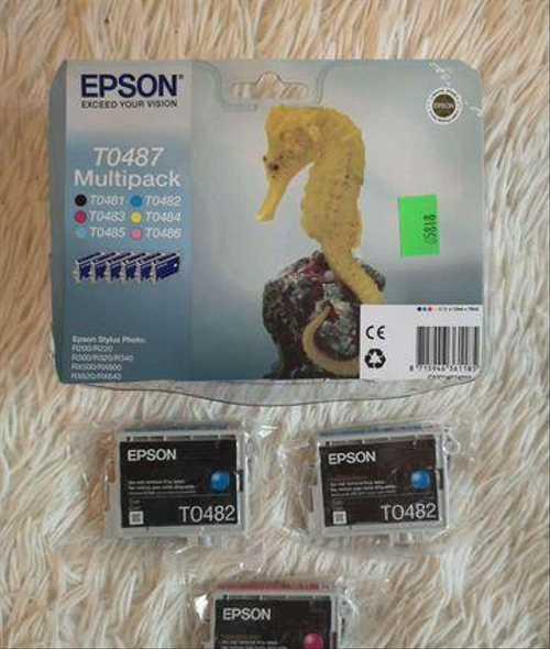 Картриджи Epson T0482, T0483