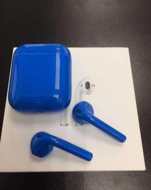 Apple airpods 2 color jet blue