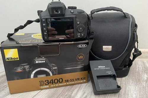 Зеркальный фотоапарат Nikon d3400 kit 18-55mm