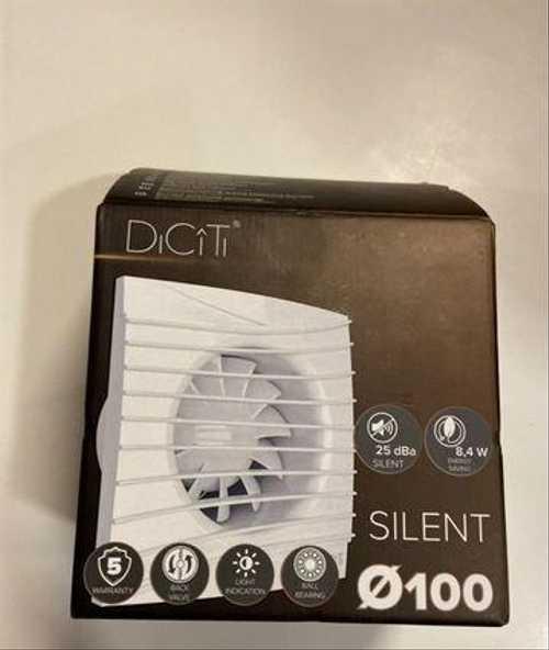 Вентилятор осевой вытяжной Diciti Silent 4C D100
