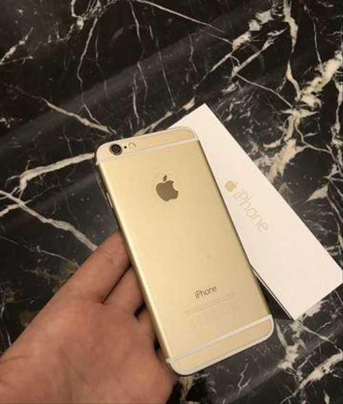 iPhone 6 64gb gold защитное стелко, плёнка + чехол