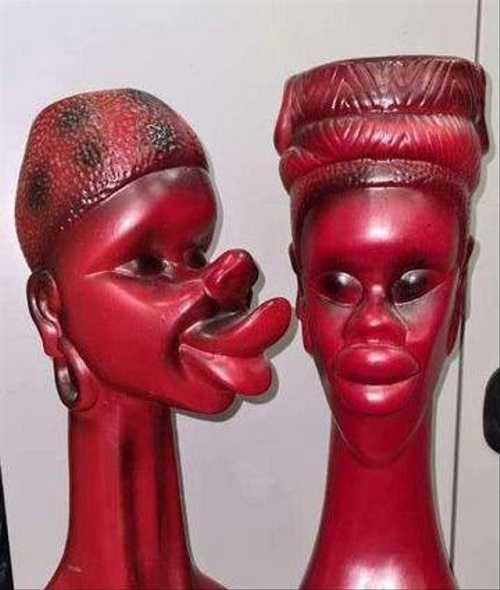 Коллекционные статуэтки африканцев(ваза)