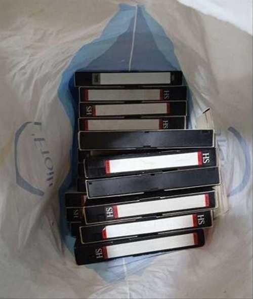 Видеокассеты чистые пакетом