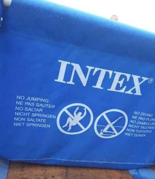 Бассейн каркасный прямоугольный Intex