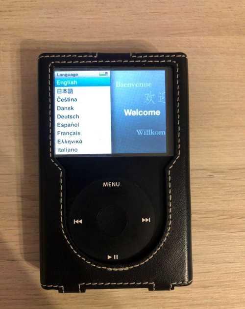 Apple iPod Classic 80GB черный с чехлом Belkin
