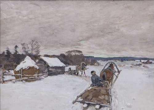 Картина Егорова А.Н. Зимой. Оригинал