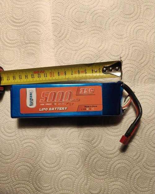 Аккумулятор Li-po 5000 maH 14,8v 35C 4s T-plug