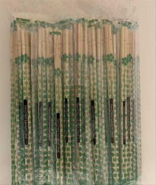 Палочки бамбуковые с зубочисткой 100 пар