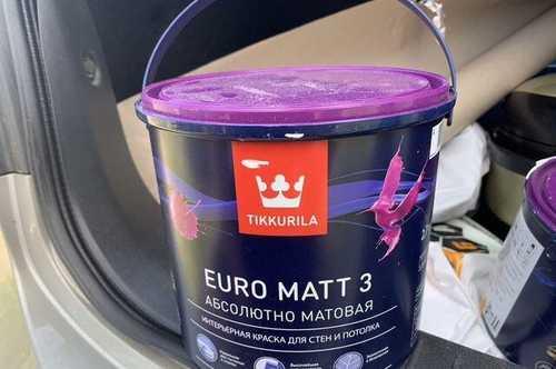 Краска Tikkurila Euro Matt 3