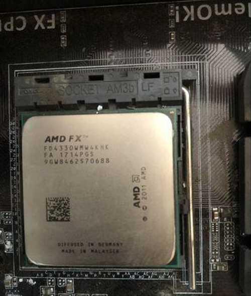 Amd fx 4330 quad core. Процессор FX без крышки.