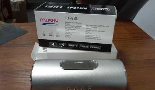 Мини Hi Fi колонка musky HJ-83L MP3 плеер с радио