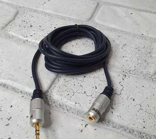 Аудио-шнур удлинитель (3.5 гн.-3.5 шт.) 2м. Премиу
