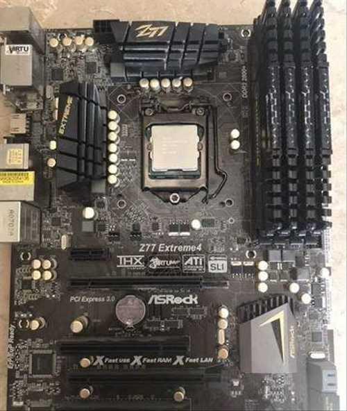 Материнская плата Asrock z77 extreme 4, оперативна