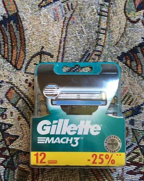 Сменные лезвия Gillette mach3