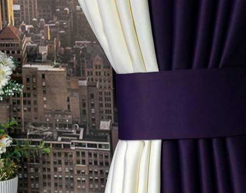 Шторы Фиолетовые Портьеры в Детскую в Зал