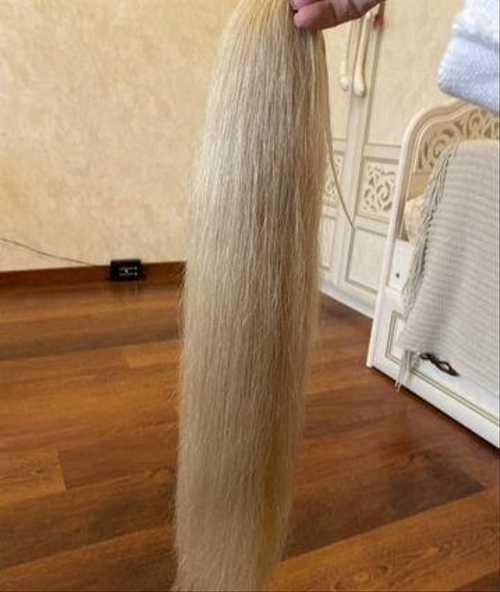 Шиньон-хвост из славянских волос