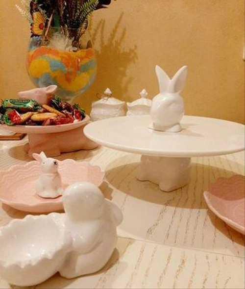 Посуда с зайцами