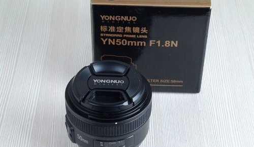 Объектив yongnuo Nikon 50mm f/1.8