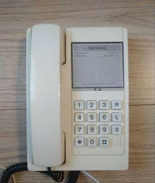 Телефон кнопочный проводной "Британика Р-213"