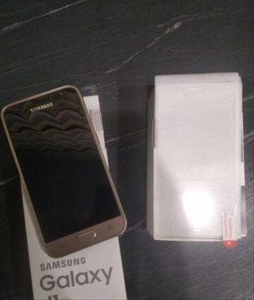 Идеал.состоян. Samsung J1 Gold (2 SIM) + защит.сте