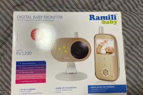 Видеоняня ramili baby RV1200 + датчик дыхания