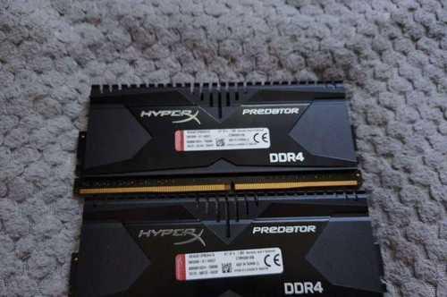 DDR4 Kingstone Hyperx Predator 2x4gb