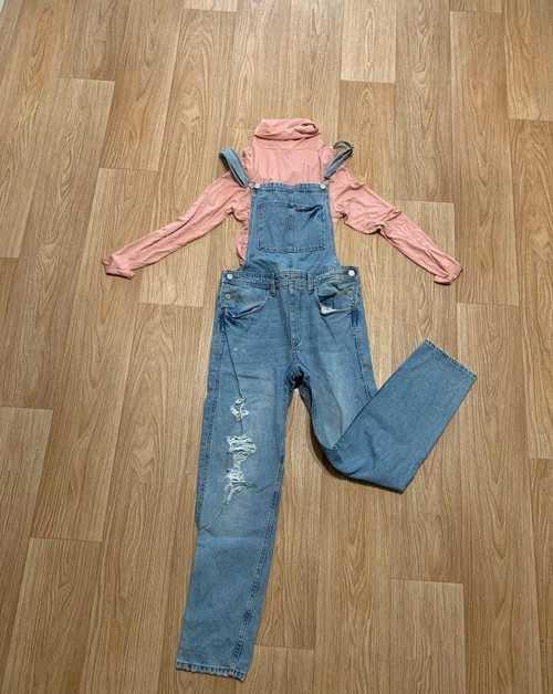 Джинсовый комбинезон