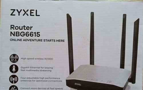 Wi-Fi роутер zyxel NBG6615-EU0101F, белый