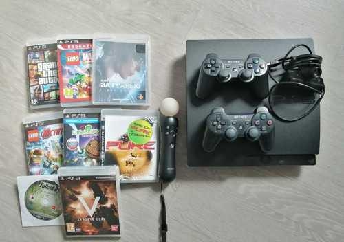 Sony PS3+диски+камера+джостики