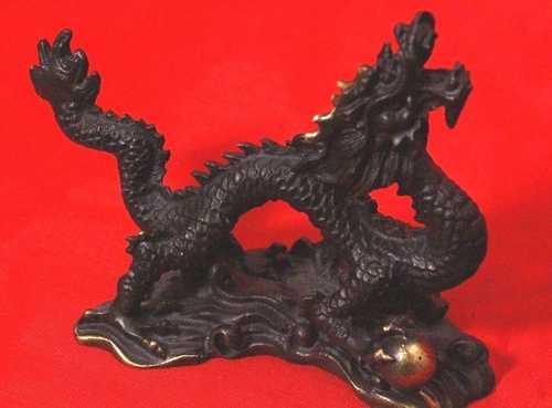 Дракон - Китайская статуэтка из Бронзы RU 311а