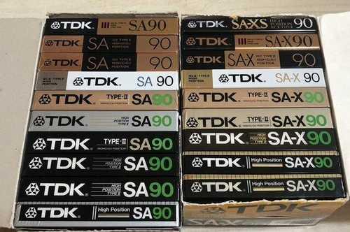 Аудиокассеты TDK хром коллекция 19 штук