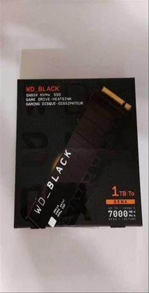 SSD WD black SN850 WDS100T1XHE 1 tb M2