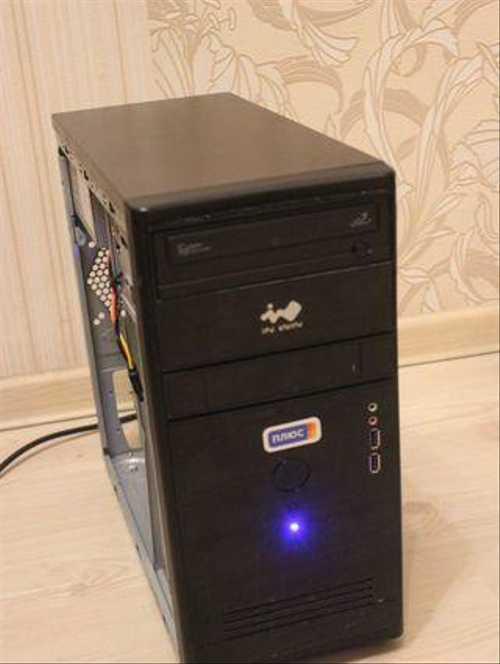 Рабочий пк core 2 duo e8400 4gb ddr3 hdd lga775
