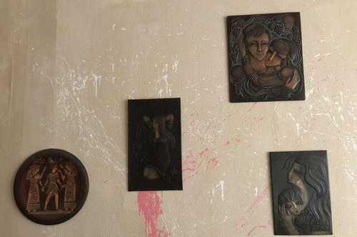 Чеканка, картины на стену. 50-70 гг. В отличном со