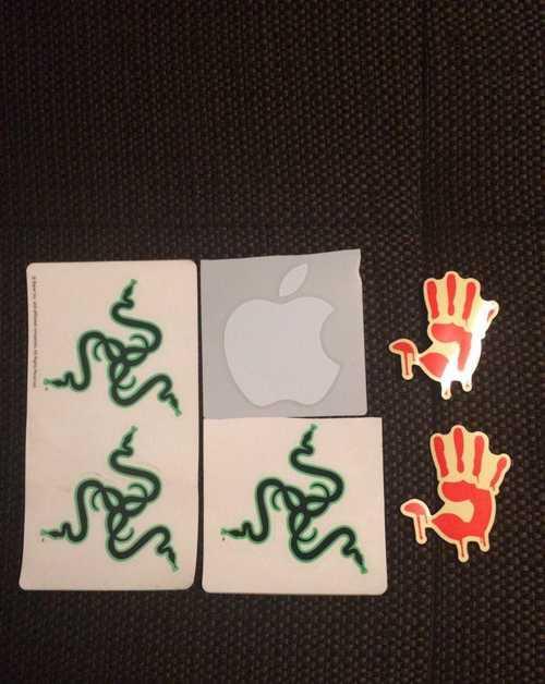 Наклейки Razer Bloody Apple новые