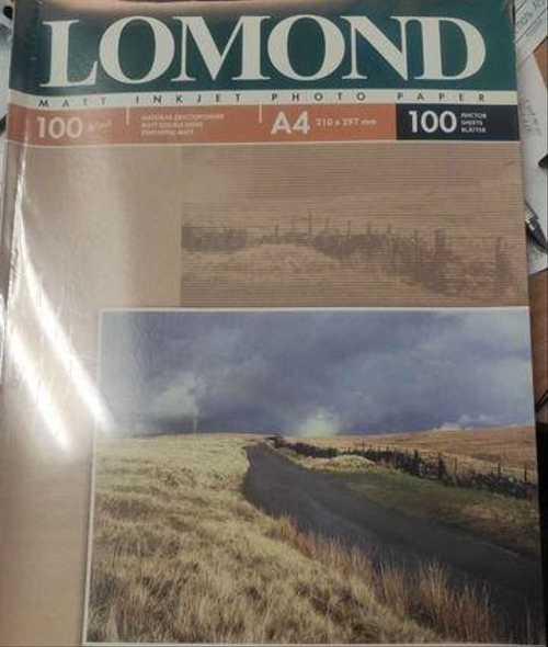 Фотобумага Lomond матовая a4 100 листов