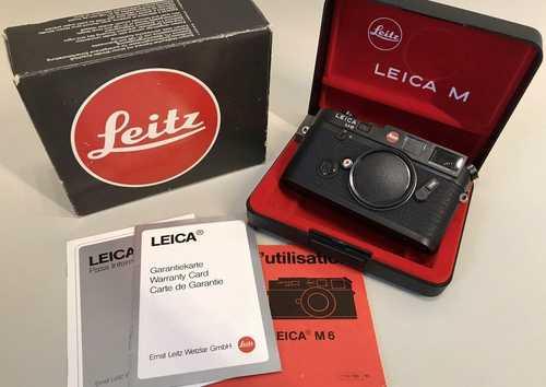 Пленочный фотоаппарат Leica M6 Black 0.72