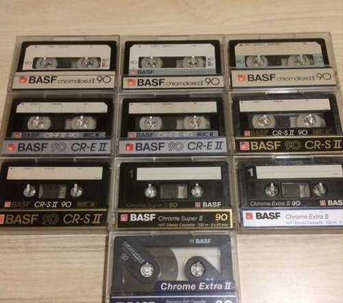 Аудиокассеты Basf хром тип 2 коллекция 10 шт