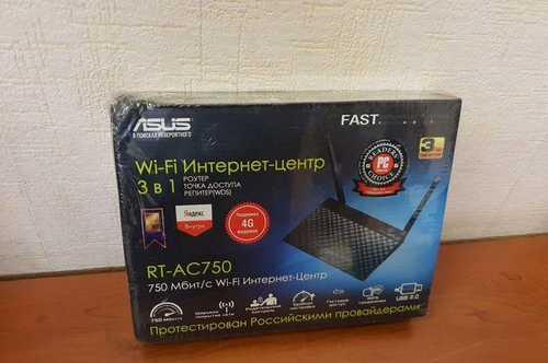 Новый Wi-Fi роутер asus RT-AC750
