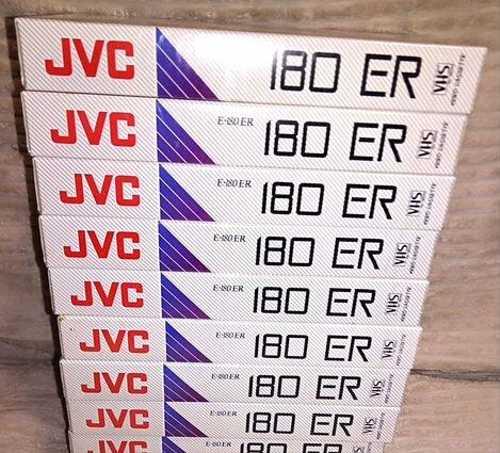 Видеокассеты VHS новые "JVC 180 ER"