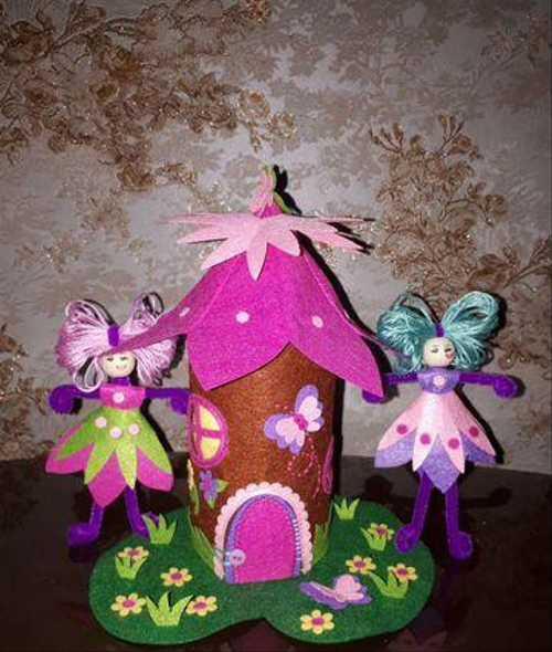 Кукольный домик из фетра