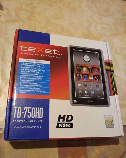 Электронная книга Texet TB-750HD (планшет)