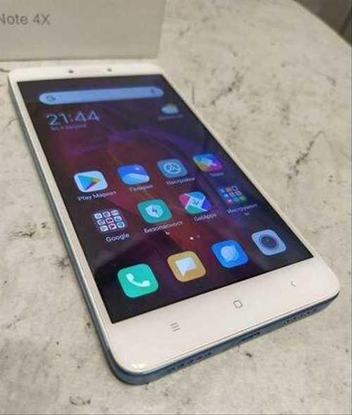 Смартфон Xiaomi Redmi Note 4X 64Gb+4Gb Blue